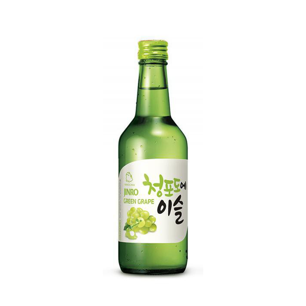 🥇JINRO GREEN GRAPE SOJU 13% 360ML » KFOOD Peru